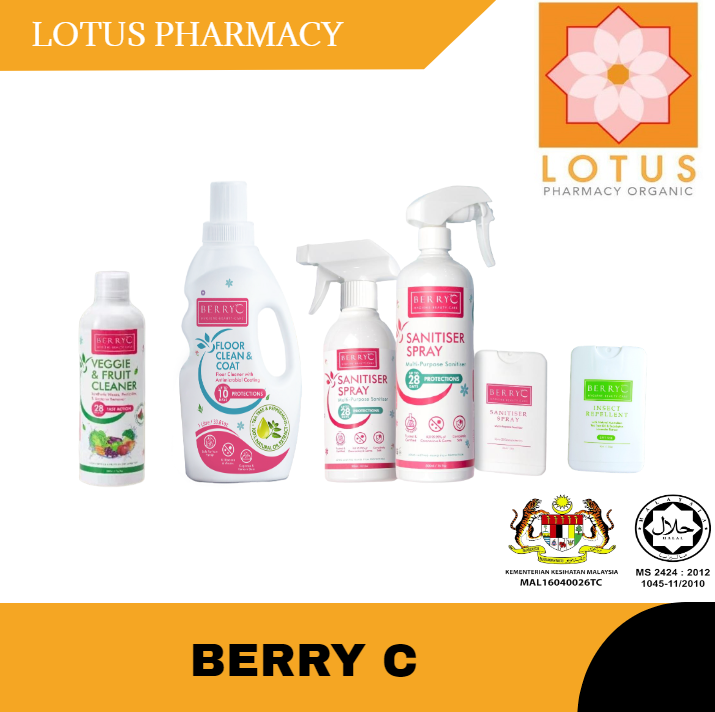 Berry C Insect Repellent, Sanitizer Spray | Lazada