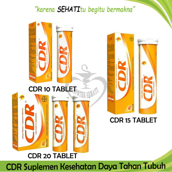 CDR Tablet Kalsium Suplemen Kesehatan Multivitamin Tulang Persendian ...
