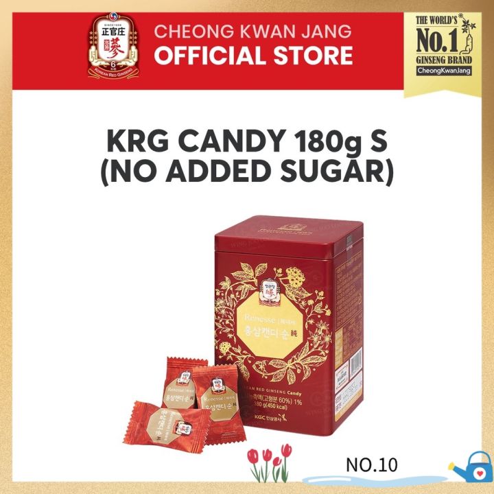 candycandyCheong Kwan Jang Renesse Korean Red Ginseng Candy (Sugarless ...