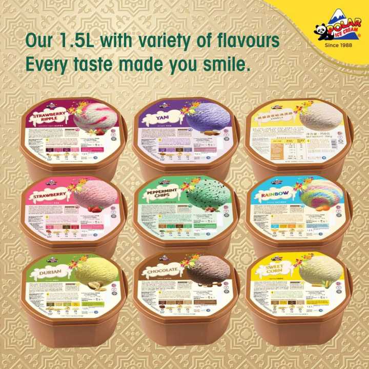 Polar 15l Tub Ice Cream 4 Tubsctn No Mixed Flavors Polar Ice Cream Cone 10pcs Klang