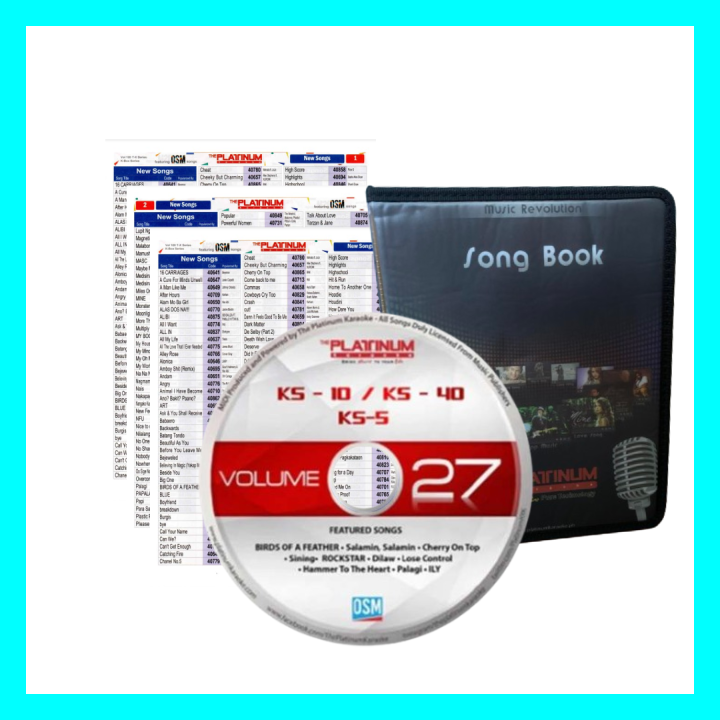 Platinum KS-10 / KS-40 / KS-5 New Updated 2024 Volume 27 CD Set with Songlist and Songbook ...