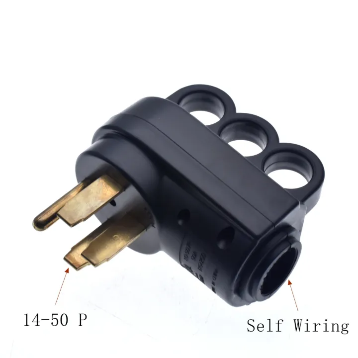 【Big-promotion】 50 Amp Heavy Rv Ev Replacement Tab Nema 14-50p Male ...