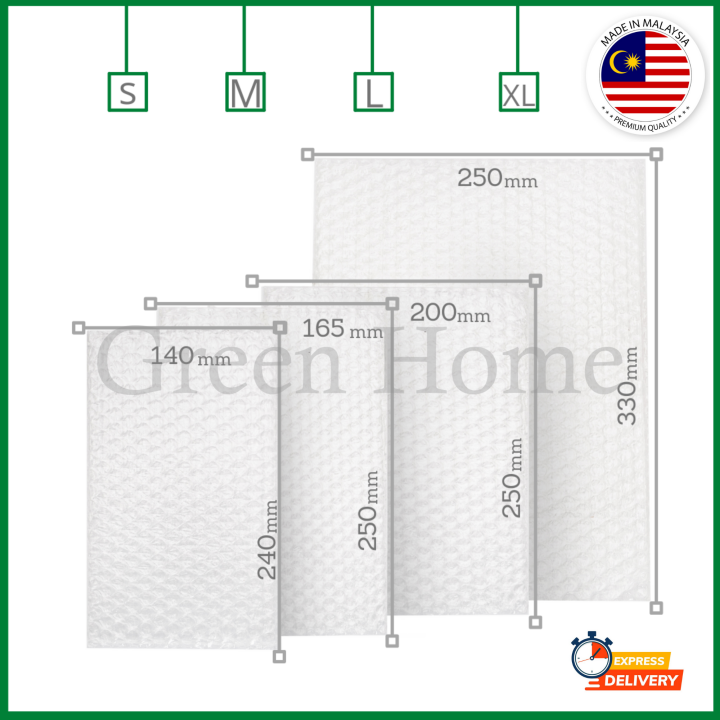 Bubble Wrap Bag Packing Pouches Double Layers Pocket Bubble Pocket ...