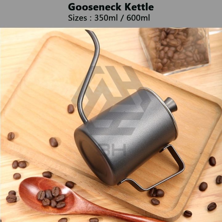 3H Teflon Long Narrow Spout Coffee Pot Gooseneck Coffee Drip & Tea Pot ...
