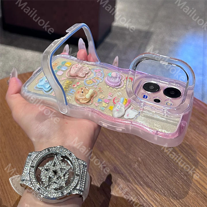 Vivo V70 5G Frog Flower Doll Invisible Dual Support Anti-drop Cute ...