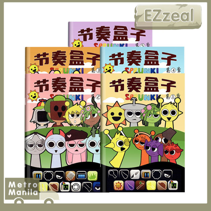 Sprunki Coloring Book Children's Simple Stroke Coloring Drawing Book ...