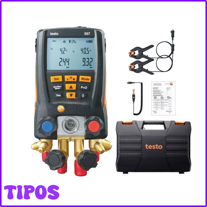[TIPOS] Testo 557/549 Digital Manifold Refrigeration Manometer for HVAC ...