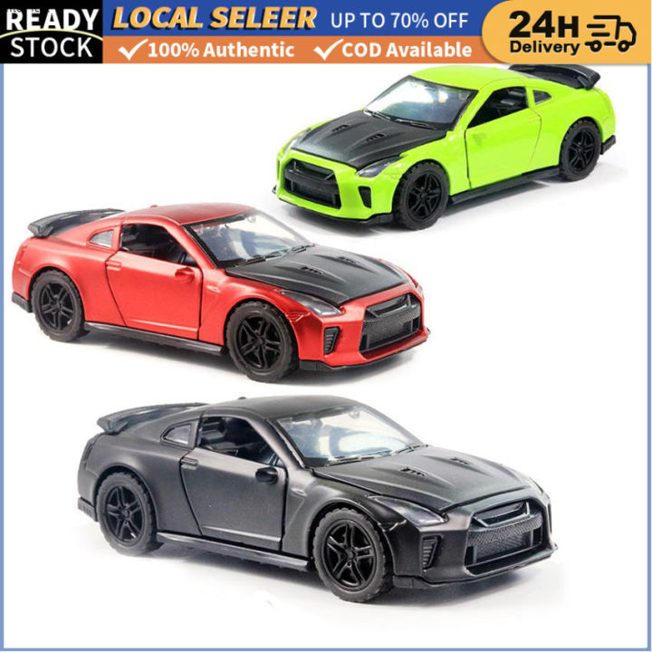 Diecast Pull Back Car Model Toys 1:36 Nissan GTR alloy car model ...