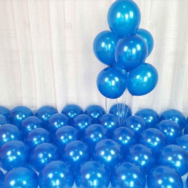 Balon Latex Metalik 1 Pack isi 50 pcs / Balon Karet / Balon Metalik ...