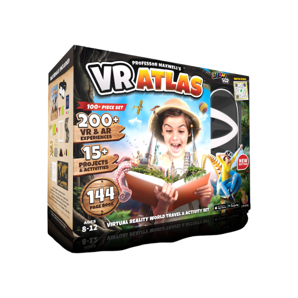 ABACUS VR ATLAS ชุดของเล่น VR เรียนรู้โลกเสมือนจริง ชุดตะลุยเที่ยวรอบ ...