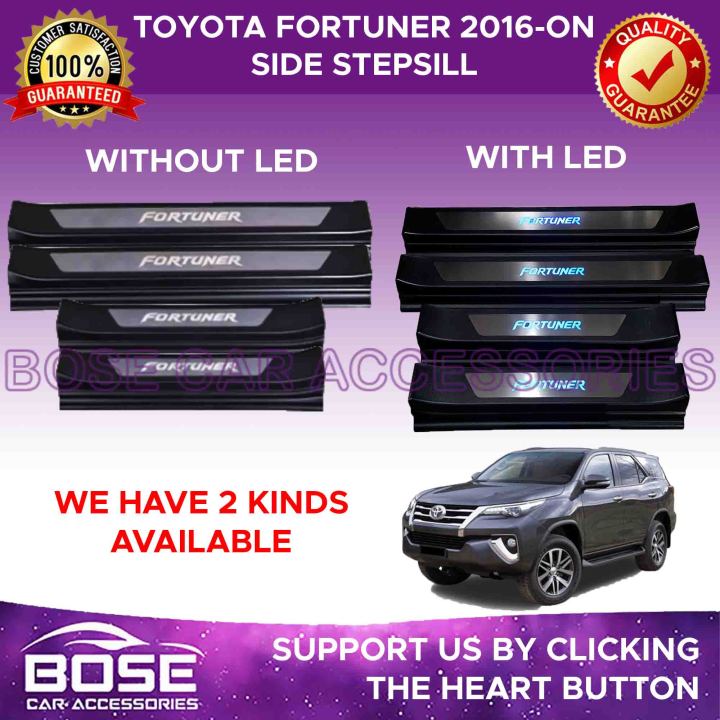 Side Step Sill for Toyota Fortuner 2016 2017 2018 2019 2020 2021 2022 ...