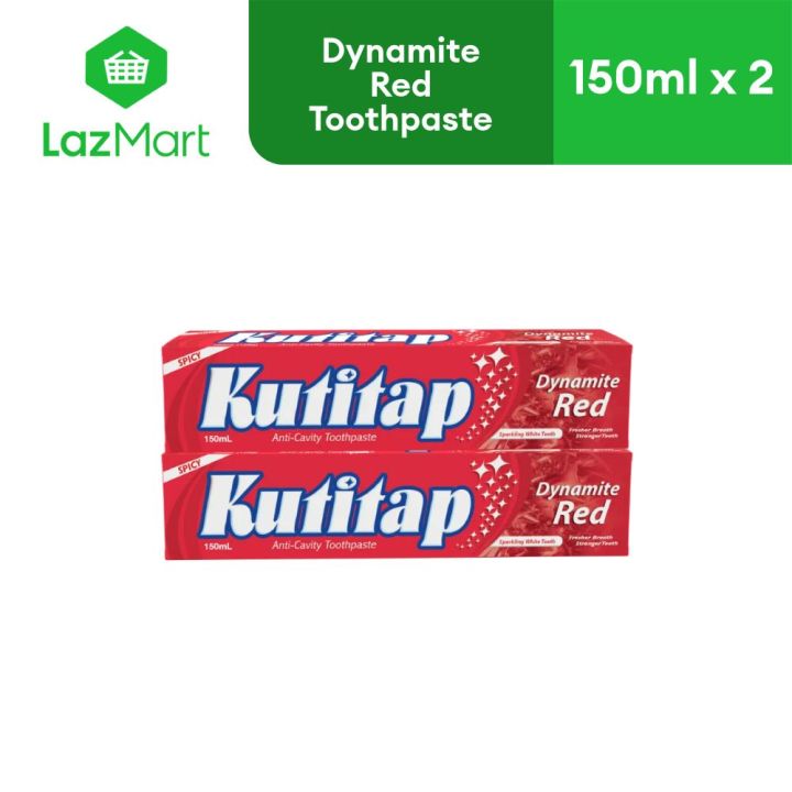 Kutitap Toothpaste Dynamite Red 150ml x 2 | Lazada PH