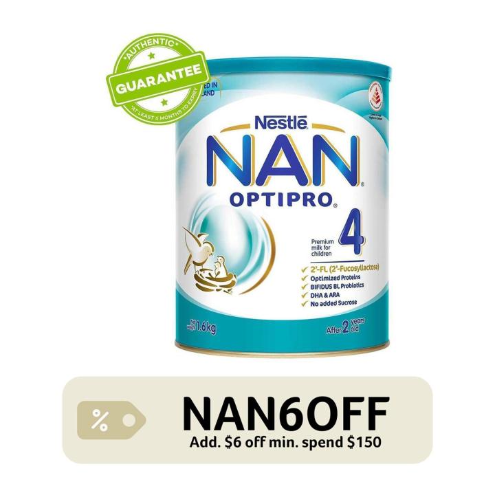 Nestle NAN Optipro Stage 4 Growing Up Milk Formula 1.6KG - From 24 ...