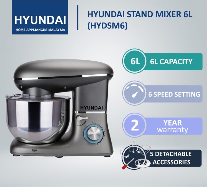 Hyundai Stand Mixer 6L HYDSM6 | Lazada