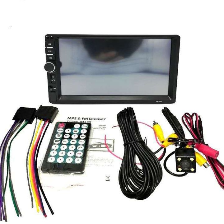 7018B CAR PLAYER MP5 REVERSE CAMERA DOUBLE DIN 7" HD RADIO TV KERETA ...