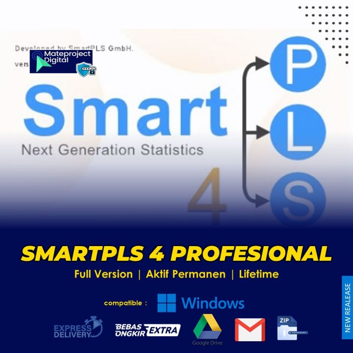 Aplikasi SmartPLS 4.1.0.9 Pro Software Olah Data Statistik SmartPLS 4 | Lazada Indonesia