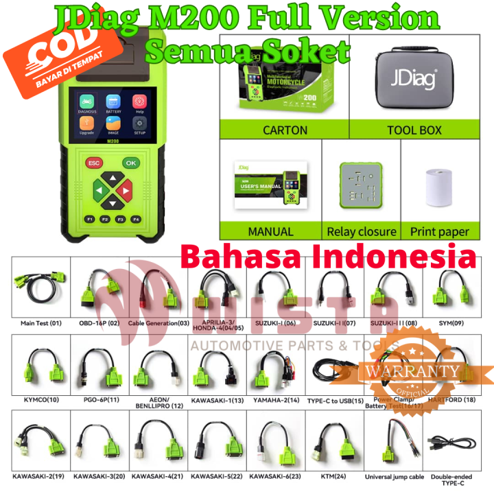 Wista Teknik | JDIAG M200 OBD SCANNER OBD1 DAN OBD2 UPDATE PCX DAN ...