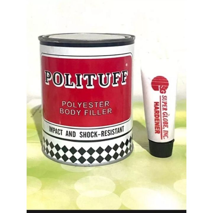 Polituff Body Filler with Hardener 1 liter | Lazada PH