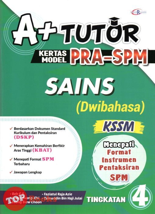 [topbooks Cemerlang] A Tutor Kertas Model Pra Spm Sains Tingkatan 4
