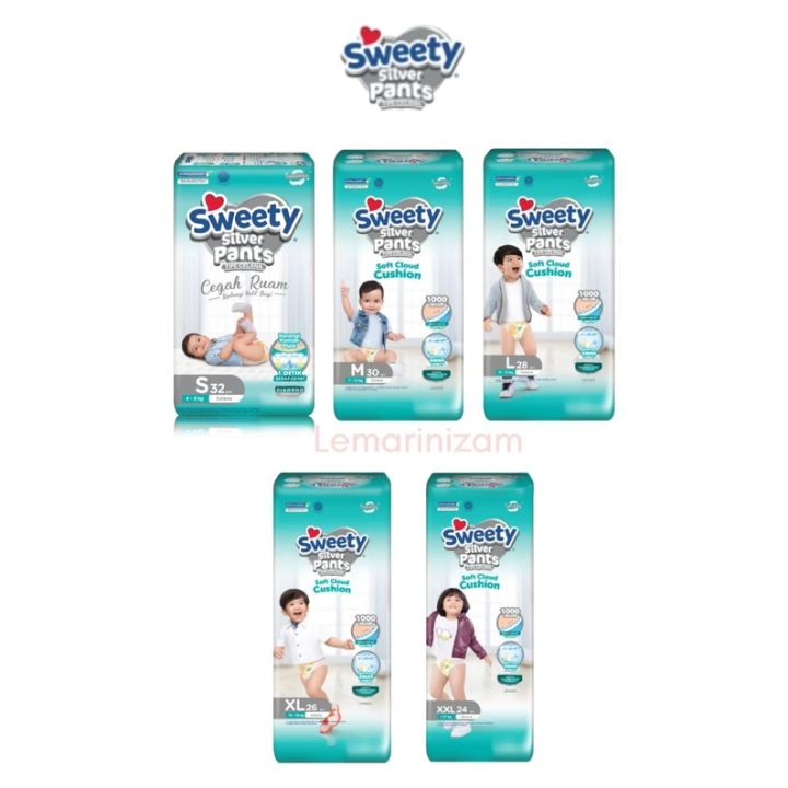 Sweety Silver Pants S 32 / M28 / L26 | Lazada Indonesia