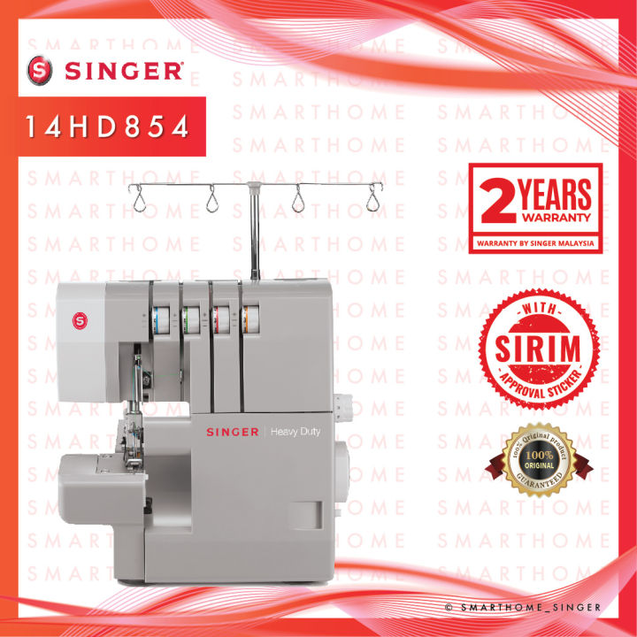 Singer 14HD854 Overlock Sewing Machine ( Heavy Duty ) | Lazada