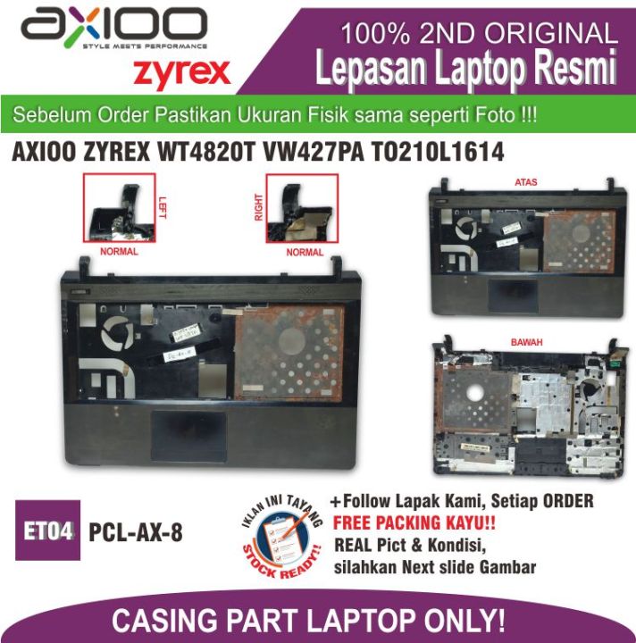 ET04 PCL-AX-8 CASING ATAS FRAME KEYBOARD SWITCH ZYREX CRUISER WT4820T ...