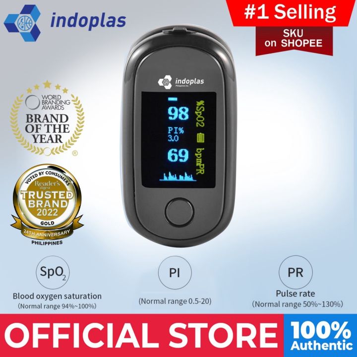 Indoplas Rechargeable Pulse Oximeter | Lazada PH