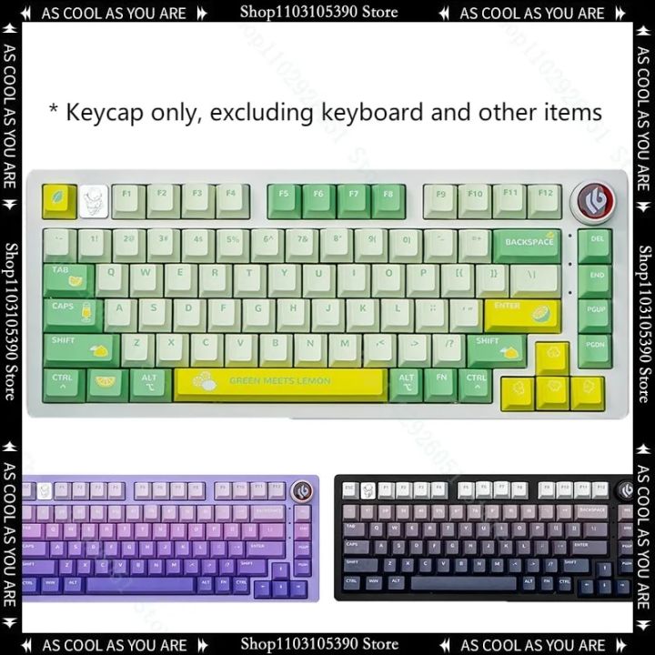 Leobog Hi75 Mechanical Keyboard Kit 81 Key Caps Pbt Thermal Sublimation ...