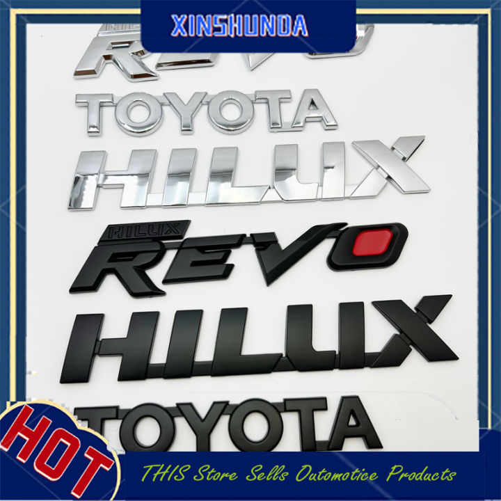 XSD 3D ABS PlasticTOYOTA REVO HILUX Logo Car Letter Sticker, Trunk ...