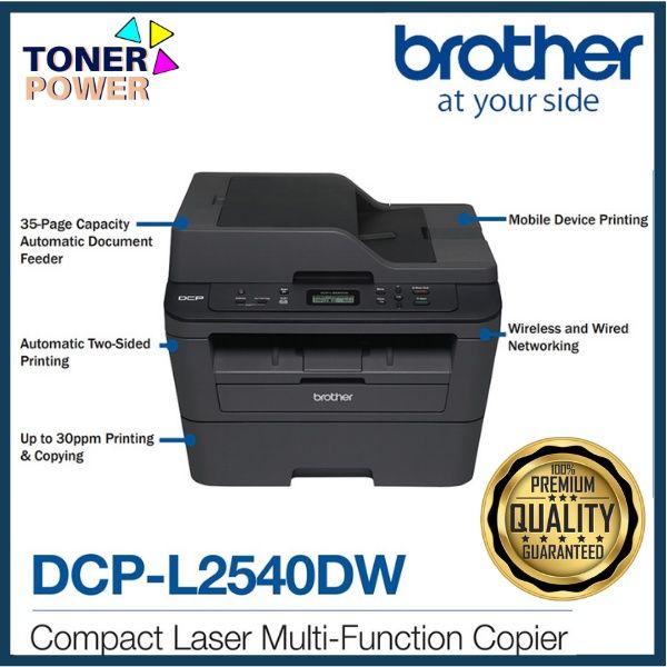 BROTHER DCP-L2540DW Laser Multi-Function Copier Printer Scanner 3in1 with Wireless Duplex ...