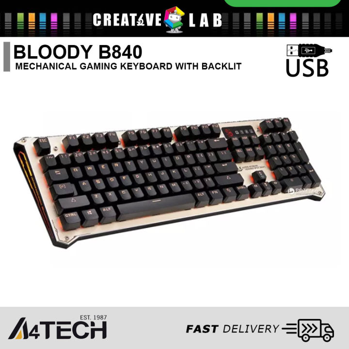 A4TECH BLOODY B840 MECHANICAL GAMING KEYBOARD WITH BACKLIT US | Lazada PH