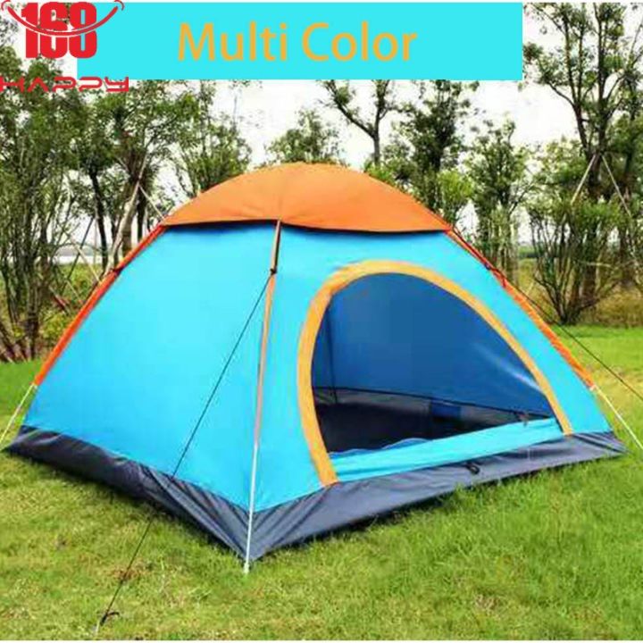 Wind and Rain Padded Tent 2/4/6/8 Person Dome Camping Tent (Multicolor) | Lazada PH