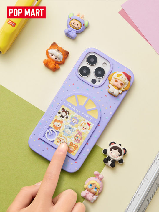 POP MART POP BEAN Pajama Party Sliding Hole Phone Case for iPhone 16 ...