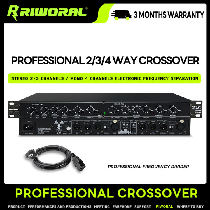Equalizer Processor Stereo 2 Way/ 3 Way / 4way 234XL 224XL 223XL4 ...