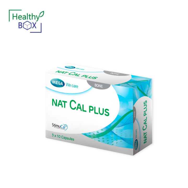 Mega we care Nat cal plus 30แคปซูล เมก้า วีแคร์ แนท แคล พลัส แคลเซียม ...