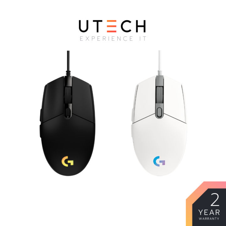 เม้าส์ Logitech Mouse G102 GEN2 LIGHTSYNC - Black/White by UTECH ...
