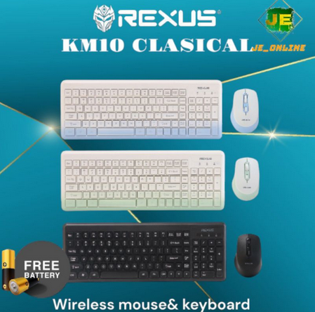 REXUS KM10 combo mouse keyboard wireless Rexus KM 10 | Lazada Indonesia