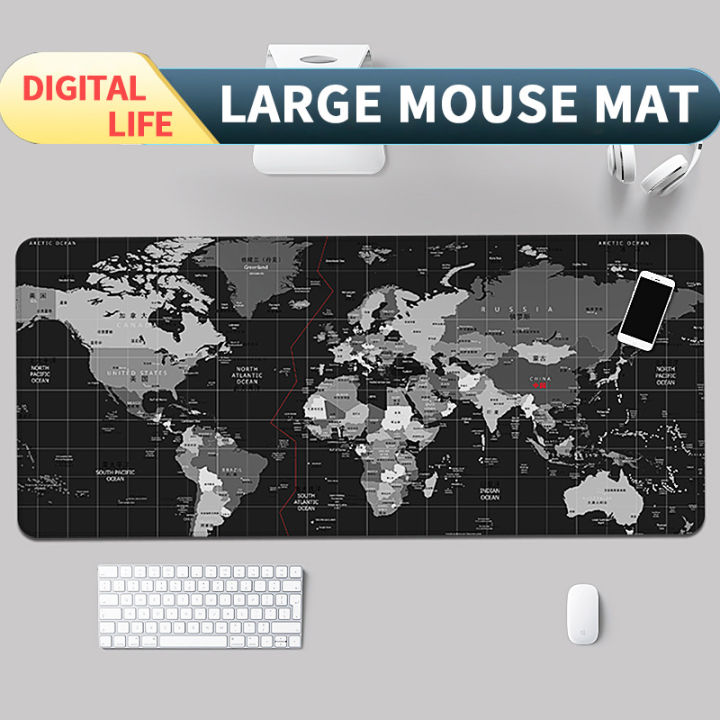 Original Mouse Mat Large World Map Mouse Mat Extended Soft Mouse Pad ...