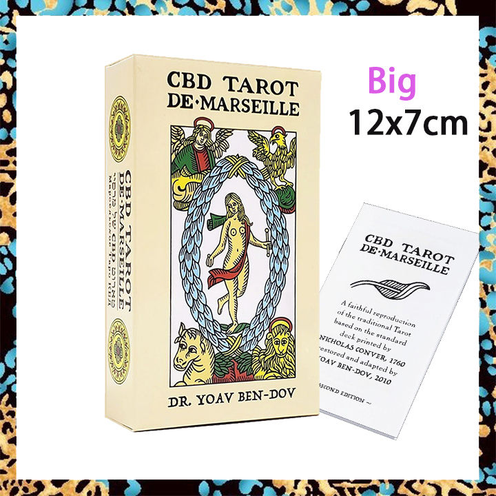 Cbd Tarot De Marseille Card Deck with Paper Guide Book | Standard Big ...
