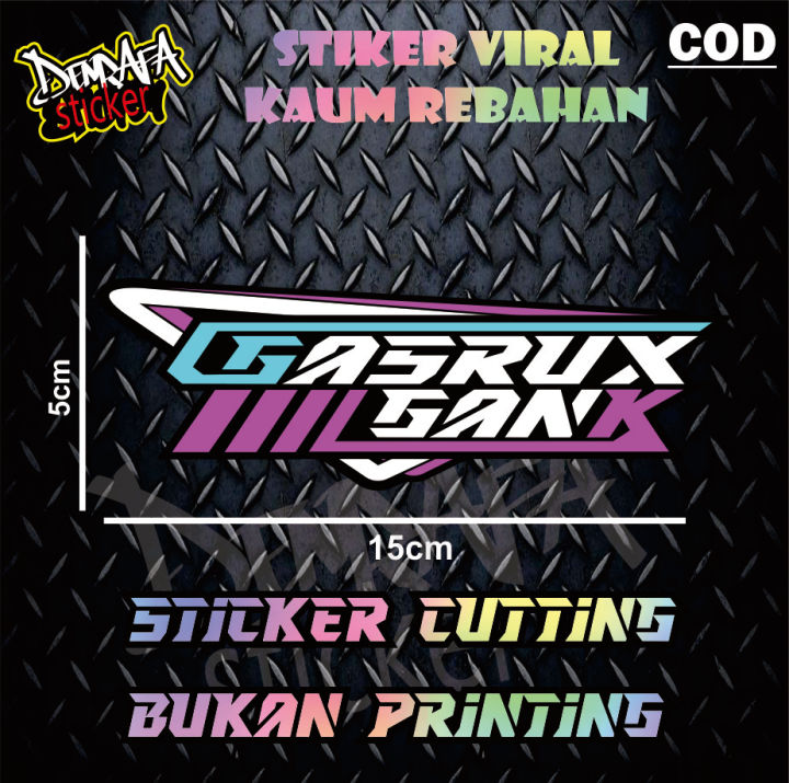 STICKER CUTTING VIRAL GASRUK GANK (GG) / STICKER CUTTING TIMBUL ...