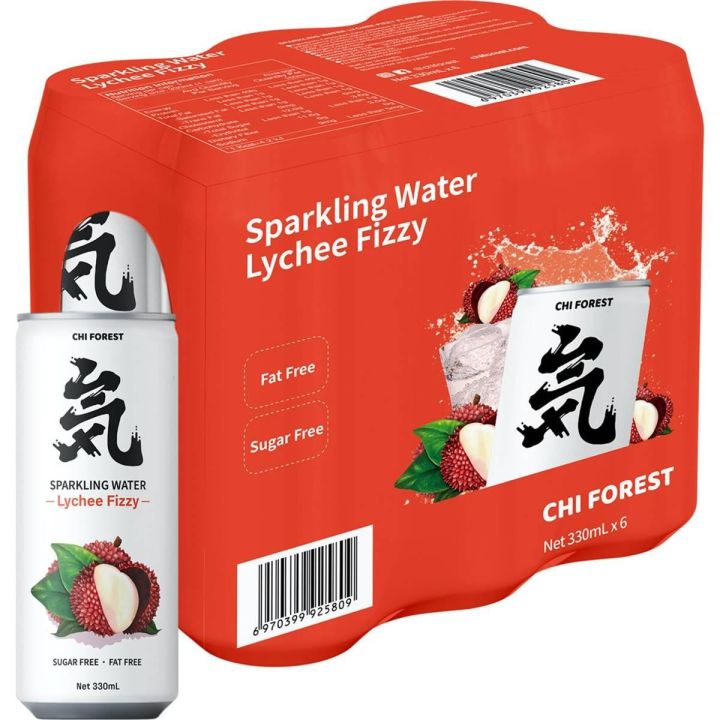 Chi Forest Sparkling Water - Lychee Fizzy (6 x 330ml) | Lazada PH