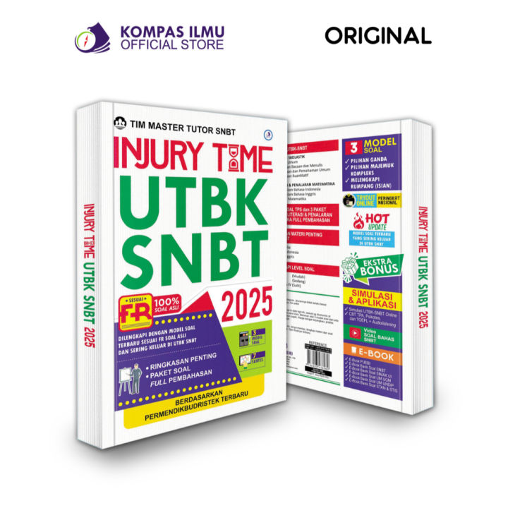 BUKU UTBK SNBT - INJURY TIME UTBK SNBT 2025 TERBARU - KOMPAS ILMU OFFICIAL | Lazada Indonesia