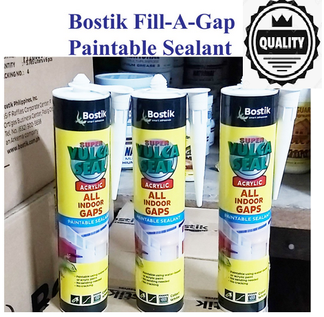 Bostik Fill-A-Gap Paintable Acrylic Sealant/Filler Gap Sealant Tube ...