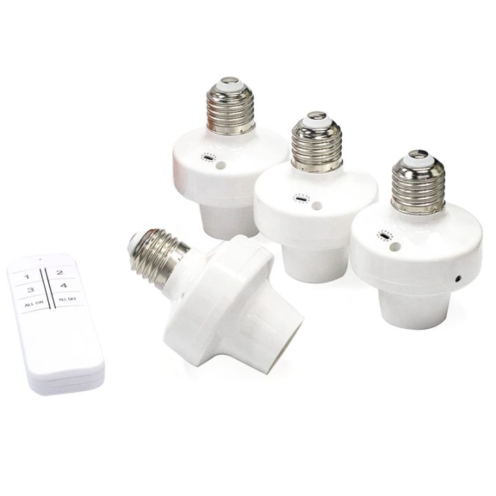 Remote Control Light Socket E27 Bulb Socket Adapter ZigBee Smart Light ...
