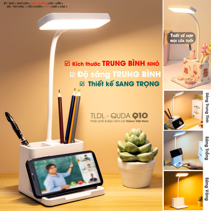Đèn học để bàn TLDL QUDA có loại Tích điện Đèn đọc sách Làm việc bảo vệ ...