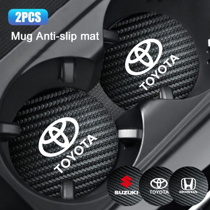 2PCS 7CM Universal Car Water Coaster Cup Bottle Holder Anti-Slip Pad ...