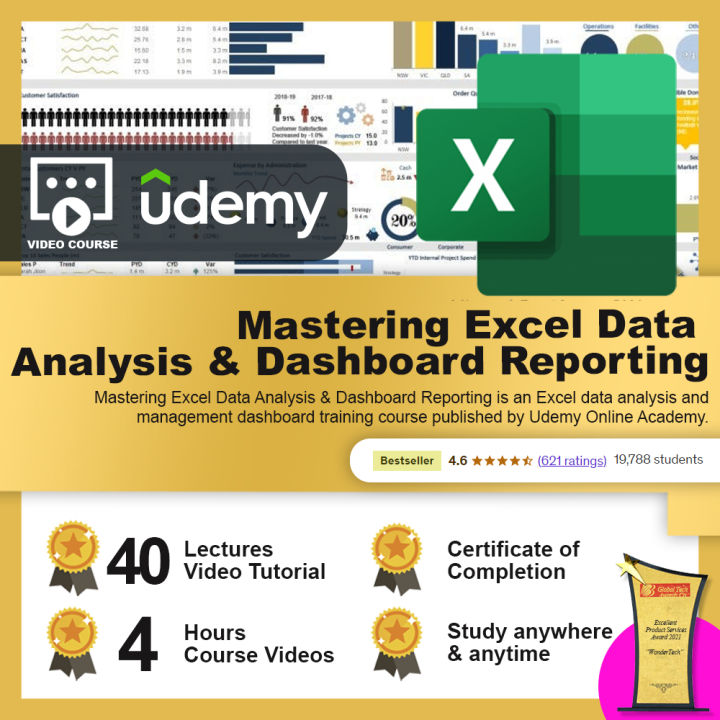 [Video Course] Mastering Excel Data Analysis & Dashboard Reporting | Lazada