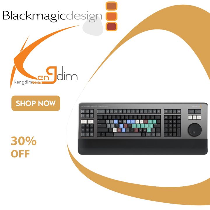 Blackmagic Design DaVinci Resolve Editor Keyboard (C/W Resolve Studio ...