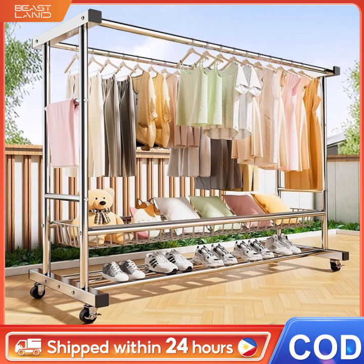 BEASTLAND Stainless Steel Heavy Duty Sampayan Clothes Drying Rack 100KG ...