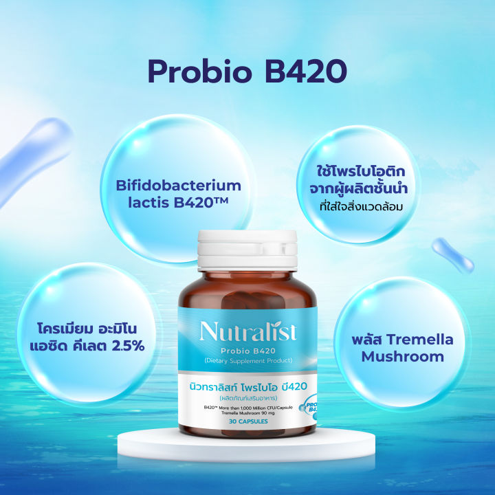 Nutralist Probio B420 นิวทราลิสท์ โพรไบโอ บี420 | Lazada.co.th
